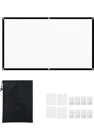 Sprotauto 100 inç Taşınabilir HD 16: 9 Projeksiyon Perdesi (Yurt Dışından)