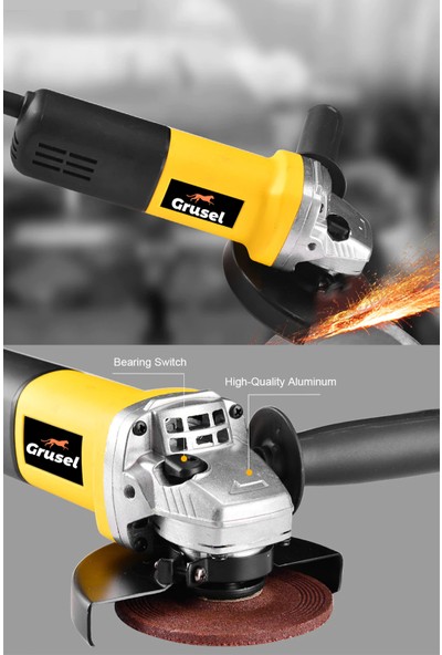 Grusel X-Torq 2600 W Metal Şanzuman Taşlama Makinası 115-125 mm Grusel X-Torq 2600 W Metal Şanzuman Taşlama Makinası 115-125 mm