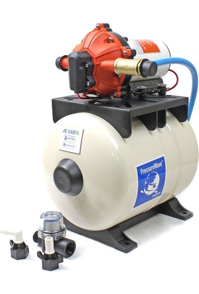 Seaflo 12 Volt Otomatik Hidrofor, Tekne, Yat, Karavan Hidroforu Pompası 8 Litre Tanklı Seaflo 12 Volt Otomatik Hidrofor, Tekne, Yat, Karavan Hidroforu Pompası 8 Litre Tanklı
