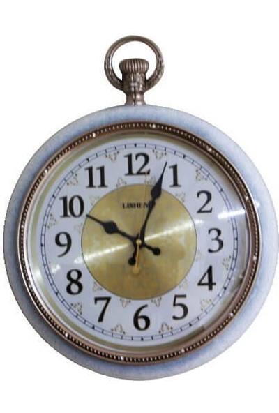 Tuğra Ticaret Yuvarlak Duvar Saati Sarkaçlı