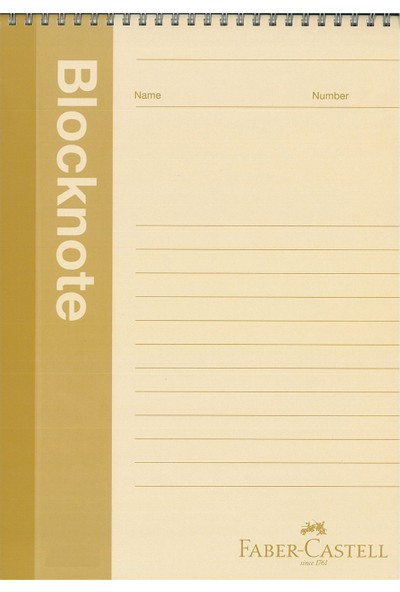 Faber-Castell Metalik Karton Kapaklı Bloknot A4(21X29,7CM) 80 Yaprak Kareli