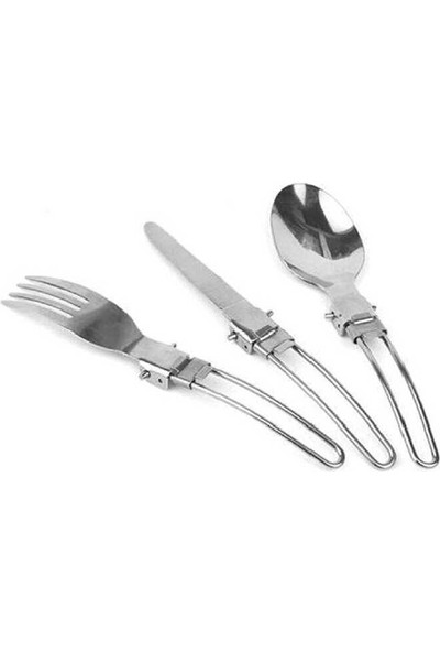 Nurgaz Katlanır Çatal Kaşık Seti