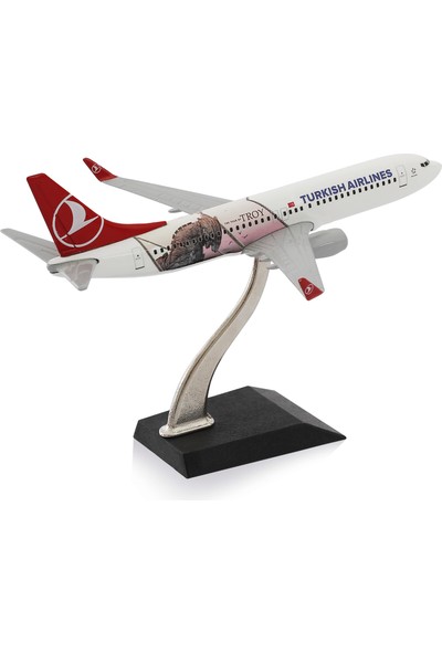 Zekupp 1:250 Troya Metal Gövde Boeing 737-800 Thy Lisanslı Model Uçak