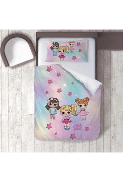 İnstababyrooms Dijital Baskılı 160CM x 220CM Çocuk Odası Nevresim Takımı Model 285