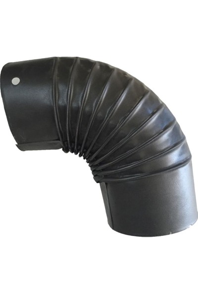 Hun Soba - Mat Siyah Soba Boru Dirsek 130 mm