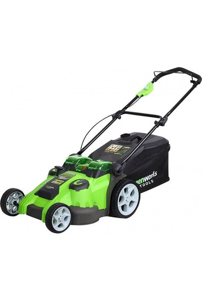 Greenworks 25367 Akülü Çim Biçme Tk. 49CM. (Çift Bıçak) Greenworks 25367 Akülü Çim Biçme Tk. 49CM. (Çift Bıçak)