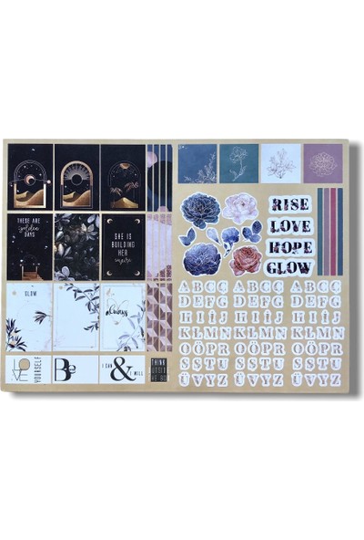 Latua Design Golden Sticker Seti 28 cm x 20 cm Latua Design Golden Sticker Seti 28 cm x 20 cm