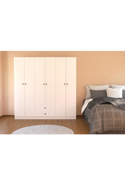 Sunroyal Concept Royal 6 Kapak 2 Çekmece Gardırop Sunroyal Concept Royal 6 Kapak 2 Çekmece Gardırop