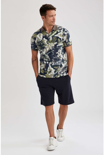 DeFacto Regular Fit Beli Bağcıklı Basic Şort W2512AZ21SM DeFacto Regular Fit Beli Bağcıklı Basic Şort W2512AZ21SM