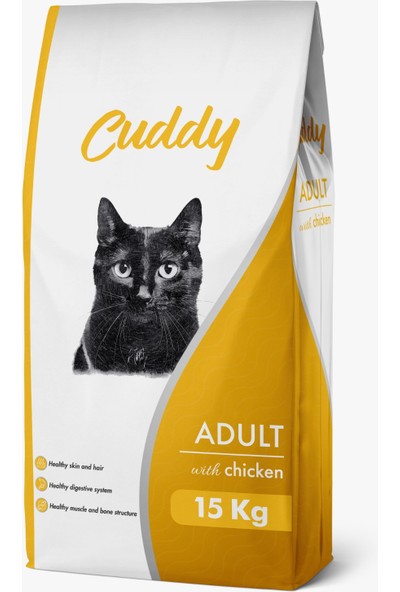 Cuddy Yetişkin Kedi Maması Tavuklu 15 kg