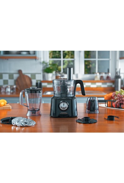 Karaca Mastermaid Power Multifunctional 10 In 1 Shiny Black Gıda Hazırlama Seti 2000W Karaca Mastermaid Power Multifunctional 10 In 1 Shiny Black Gıda Hazırlama Seti 2000W