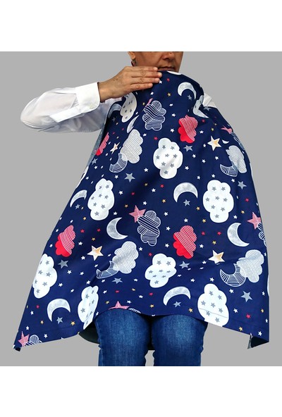 Altev Emzirme Önlüğü Ayarlı Boyun Askılı Ön Kavisli Yaka Geniştip