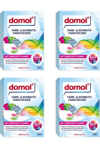 Domol Renk Ayırıcı Bez 4 Kutu 96 Adet