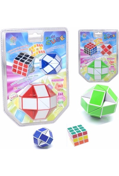 Bibizde Şekilden Şekile Giren Sihirli Yılan Zeka Küpü Snake Magic Cube Rubik 3 Lü Set Bibizde Şekilden Şekile Giren Sihirli Yılan Zeka Küpü Snake Magic Cube Rubik 3 Lü Set
