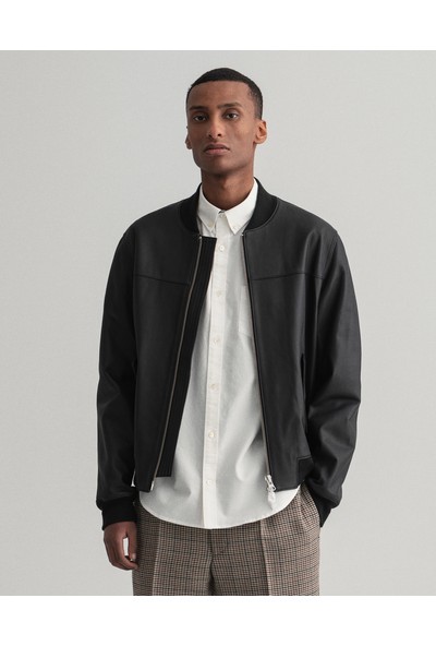Gant Erkek Siyah Deri Ceket 7006160.5