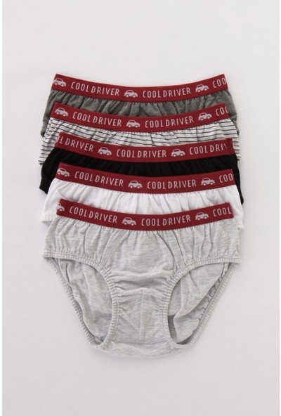 Penti Çok Renkli Erkek Çocuk Cool Driver 5li Slip Külot Penti Çok Renkli Erkek Çocuk Cool Driver 5li Slip Külot