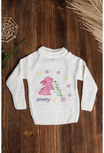 Epaavm Baskılı Kız Çocuk Triko Kazak