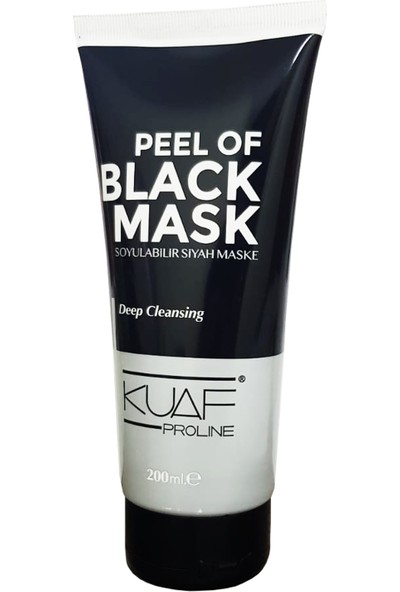 Kuaf Siyah Nokta Karşıtı Soyulabilir Siyah Maske 200 ml Kuaf Siyah Nokta Karşıtı Soyulabilir Siyah Maske 200 ml
