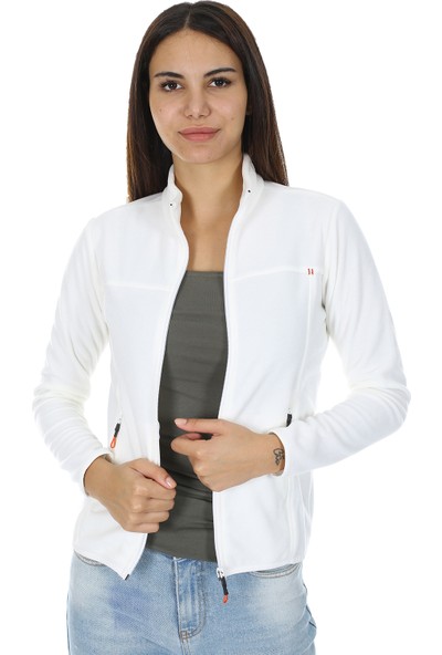 Diandor Kadın Polar Hırka 7002 Krem/cream 21W42007002