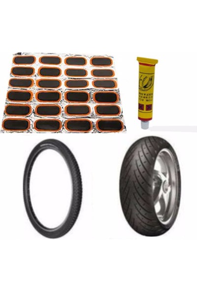 Bibizde 24 Lü Iç Lastik Tamir Kiti Şamyel Soğuk Yama Seti Bisiklet, Motor, Araba, Vs. Bibizde 24 Lü Iç Lastik Tamir Kiti Şamyel Soğuk Yama Seti Bisiklet, Motor, Araba, Vs.
