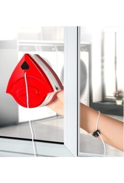 Morponi Üçgen Çift Camlara Uyumlu Mıknatıslı Cam Silme Aparatı 3-30 mm