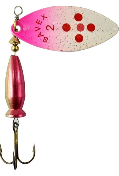 Savex Alpha Long Beyaz/ Üst Pembe&kırmızı Noktalı No:2/16 gr Savex Alpha Long Beyaz/ Üst Pembe&kırmızı Noktalı No:2/16 gr