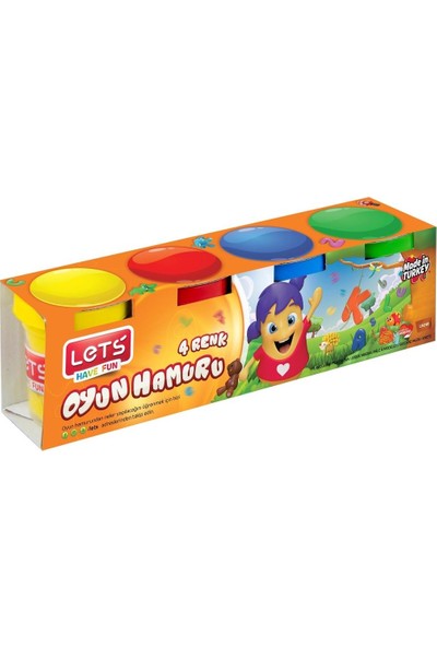 Let's Lets Oyun Hamuru Küçük Boy 4 RENK(L8240) Let's Lets Oyun Hamuru Küçük Boy 4 RENK(L8240)