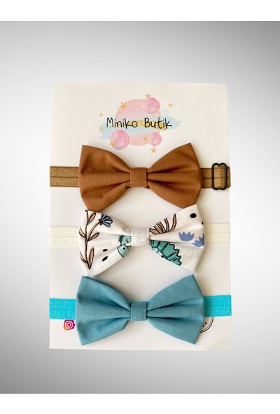 Miniko Butik 3'lü Çocuk Papyon Seti Miniko Butik 3'lü Çocuk Papyon Seti