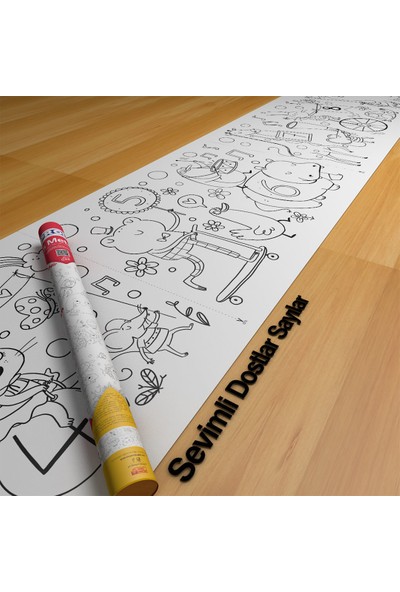 Proll Sayılar Boyama Kağıdı