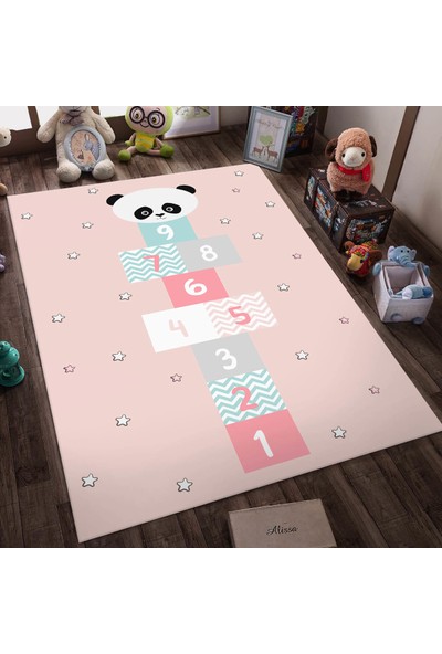 Markaev Antialerjik Leke Tutmaz Yıkanabilir Kaymaz Taban Çocuk Odası Halısı Bebek Halısı Claro 318