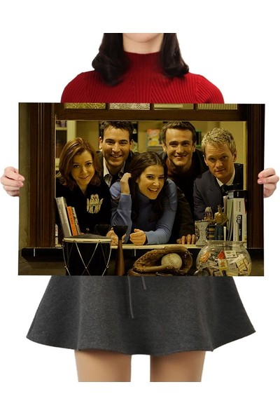 Caph Design How I Met Your Mother - Hımym- Vintage Kraft Poster - 32X45CM Caph Design How I Met Your Mother - Hımym- Vintage Kraft Poster - 32X45CM