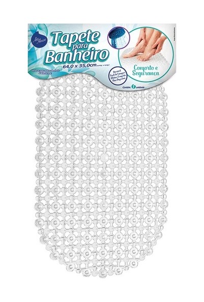 Pratik Mağazam Şeffaf Banyo Küvet Vakumlu Kaydırmaz Paspas