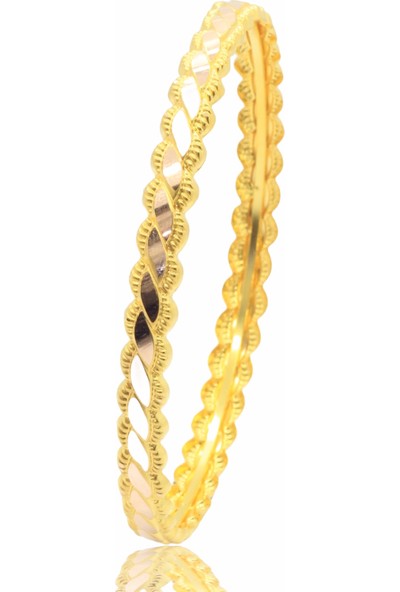 Cigold Taşsız Üçlü Burma Bilezik 14 Ayar Altın 6.32 gr 6460