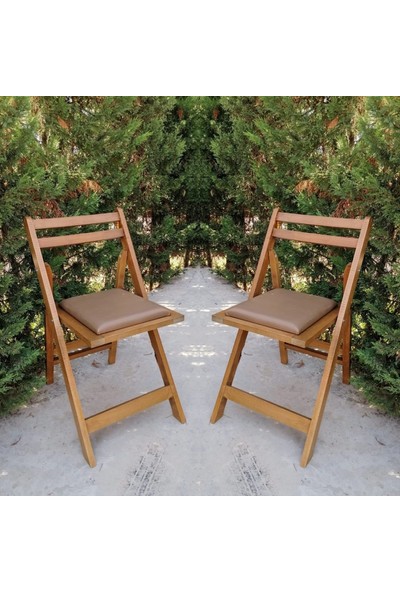 Cms Sandalye 2 Adet Ahşap Kayın Masif Döşemeli Katlanır Sandalye Cms Sandalye 2 Adet Ahşap Kayın Masif Döşemeli Katlanır Sandalye