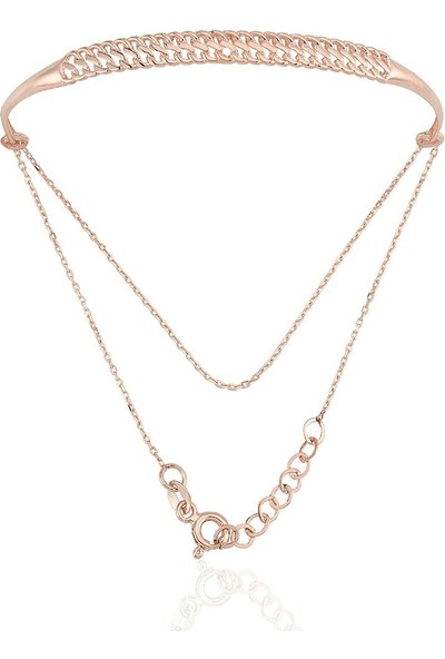 Anka Takı 585 ANKG3006AC Kadın Armağan örgü Motifli 925 Ayar Gümüş Bilezik