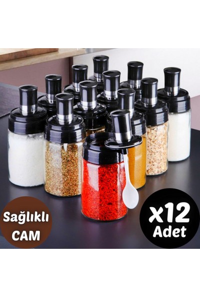Cambu 12 Adet Kaşıklı Baharatlık Seti 300 ml Cambu 12 Adet Kaşıklı Baharatlık Seti 300 ml