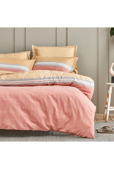 Yataş Bedding Lupin Ranforce Nevresim Takımı - Kiremit (Çift Kişilik)