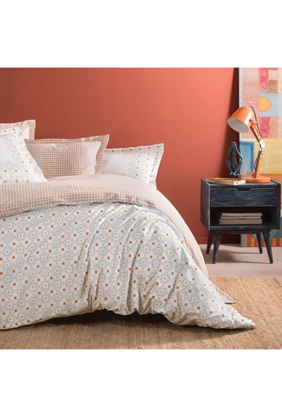 Yataş Bedding Marcia Ranforce Nevresim Takımı - Turuncu (Çift Kişilik)