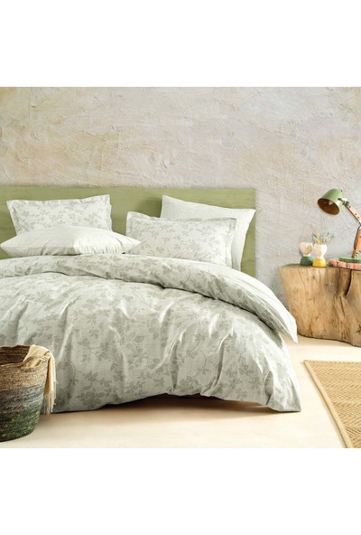Yataş Bedding Morina Ranforce Nevresim Takımı - Yeşil (Tek Kişilik XL)