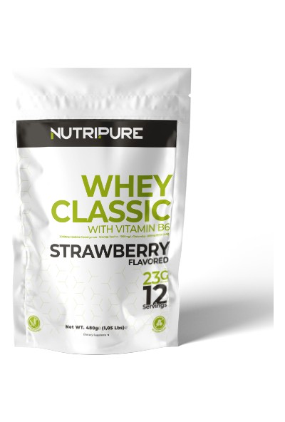 Nutripure Doypack Whey Classic 480 Gr - Çilek Aromalı Nutripure Doypack Whey Classic 480 Gr - Çilek Aromalı
