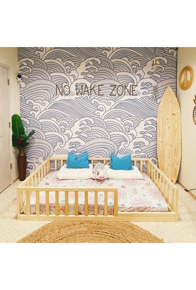 Loolpi Home Montessori Ahşap Unisex Bebek ve Çocuk Karyolası