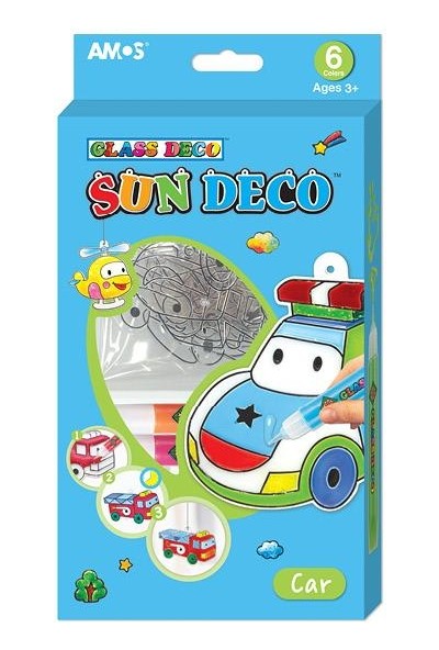 Amos Cam Boyama Seti Sun Deco Arabalar Amos Cam Boyama Seti Sun Deco Arabalar