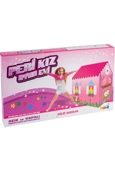 Beren Peri Kız Oyun Evi 100X70X100CM BRN2119