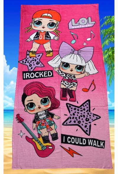 Butik London Lol Desenli Plaj Havlusu