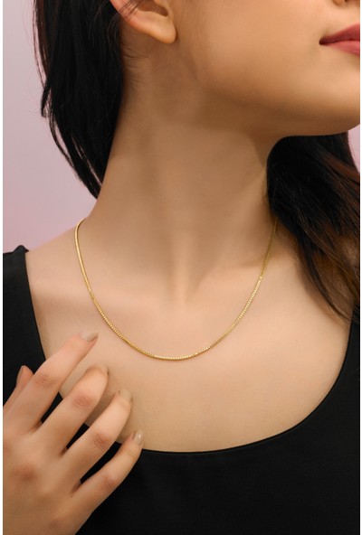 MYOROGOLD 14 Ayar Altın Italyan Küp Modeli Zincir Kolye MYOROGOLD 14 Ayar Altın Italyan Küp Modeli Zincir Kolye