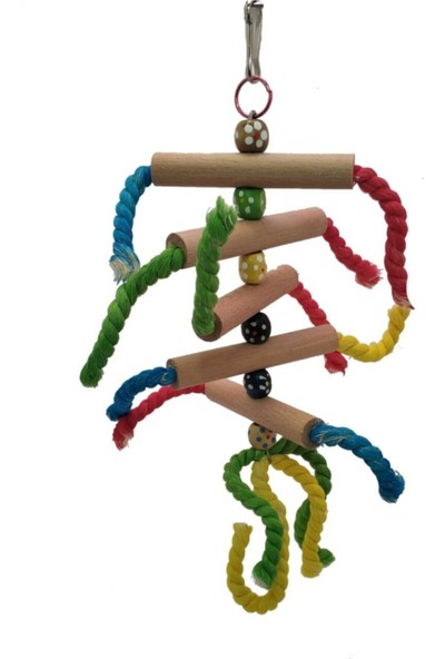 Uniq Bird Toys Ipli Ahşap Kuş Oyuncağı Uniq Bird Toys Ipli Ahşap Kuş Oyuncağı