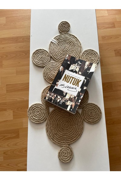 My Eticaret Hasır Jüt Orta Sehpa Runner 30 x 60 cm