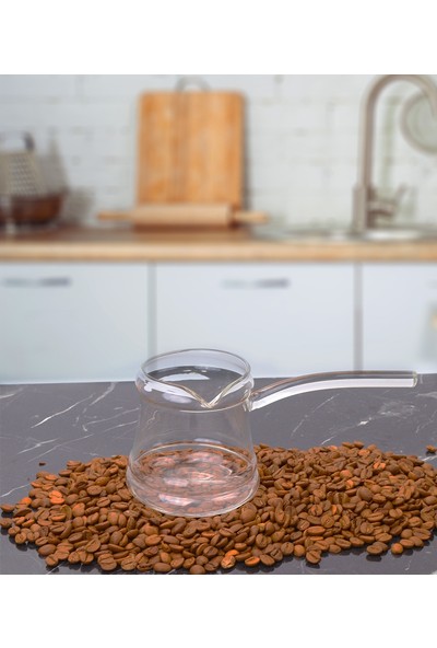 Yzhome Borosilikat Cam Cezve 400 ml