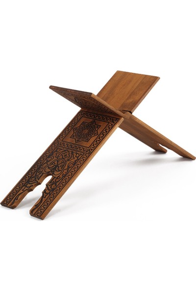 Çağrı Selçuklu Yakma Desenli Ahşap Rahle (Battal) Çağrı Selçuklu Yakma Desenli Ahşap Rahle (Battal)