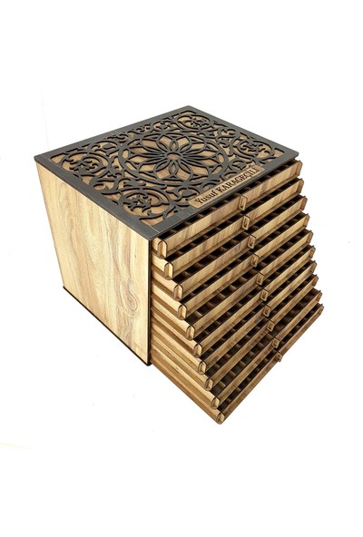 Edessa Çekmeceli Tesbih Kutusu 10 Katlı